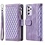 Unichthy For Samsung Galaxy A57 Zipper Case 7 Card Slots with Strap ...