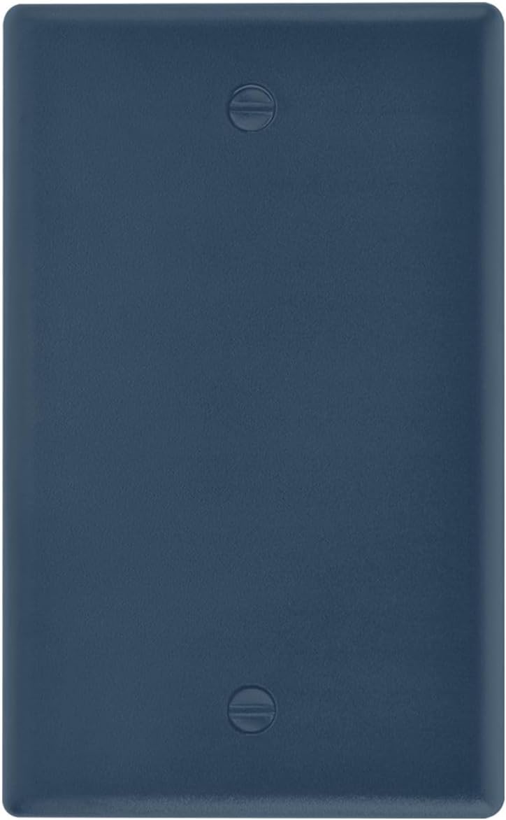Navy Blue Blank Device Wall Plate Light Switch Plates Electrical Outlet ...