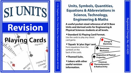 S.I. Units (Revision) Playing Cards: Units, Symbols, Quantities ...