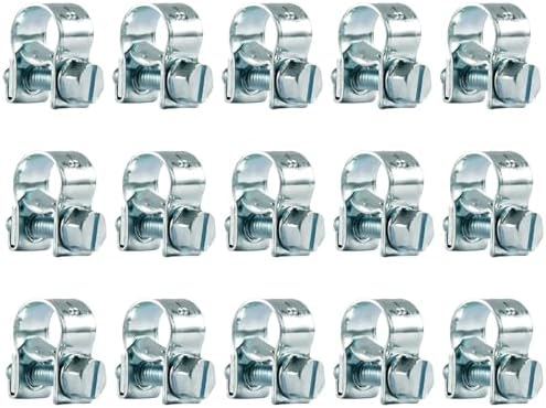 50PCS 5 Size Hose Clips Spring Hose Clamps Mini Fuel Line Pipe Clips ...