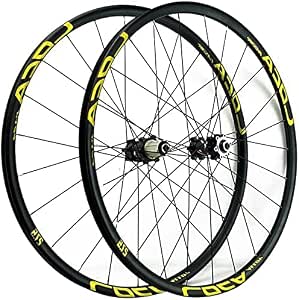 Amazon.com: ZECHAO 700C Bike Front Rear Wheelset Disc Brake Quick ...