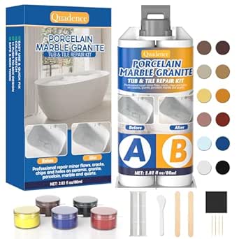 Amazon.com: Porcelain Tile Repair Kit, Quadence Waterproof Ceramic Tile ...