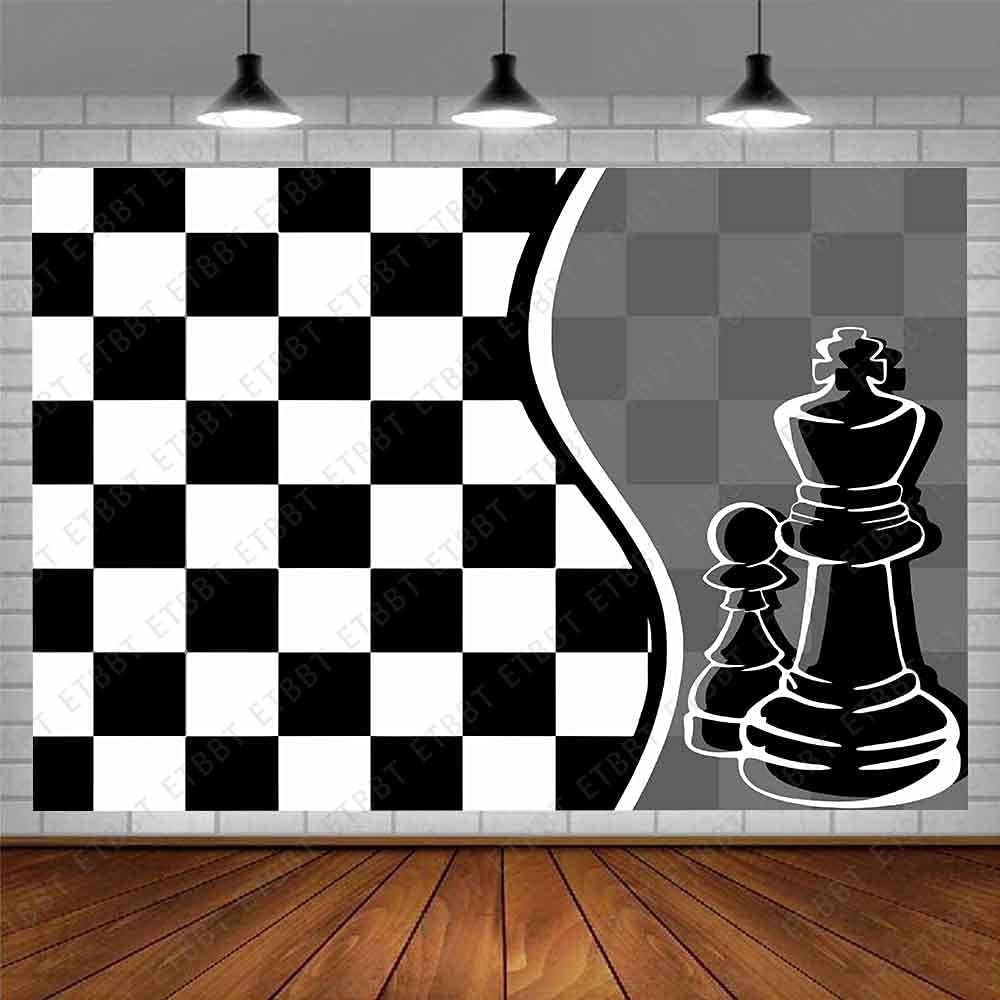 Amazon.com : EMDSPR Chess Backdrop, 7x5ft, Black and White Checkered ...