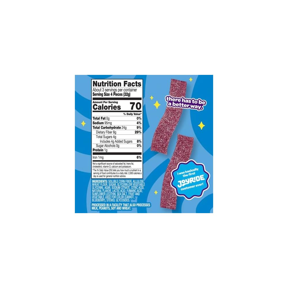 Generic Joyride Sweets Blue Raspberry Candy Strips, Philippines | Ubuy