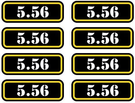 Amazon.com: (8X) 5.56 Ammo Can Sticker Set Decal Molon Labe Bullet 556 ...