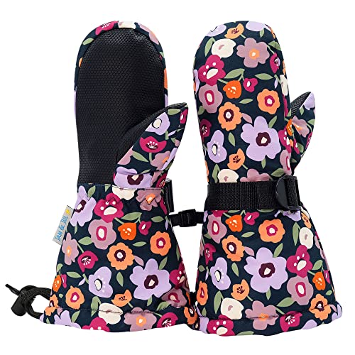 Snapklik.com : JAN & JUL Toddler Ski Mittens For Girls, Insulated And ...