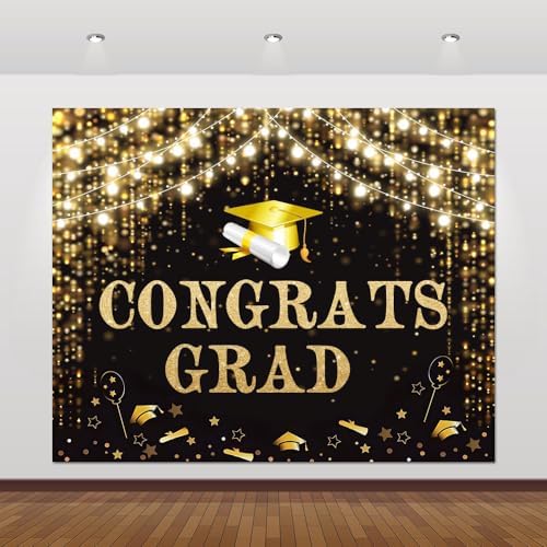 Amazon.com : 10x8ft Graduation Backdrop 2024 Congrats Grad Banner Class ...