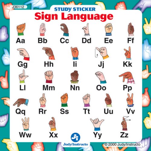 Sign Language Study Stickers: Carson-Dellosa Publishing: 9780768228212 ...