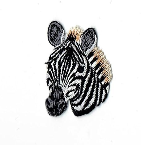 Amazon.com: Zebra Head Facing Left Embroidered Iron on Patch