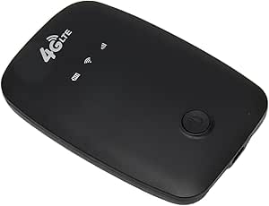 Portable 4G Router, 2100mAh Battery 4G LTE Mobile WiFi Hotspot Black ...