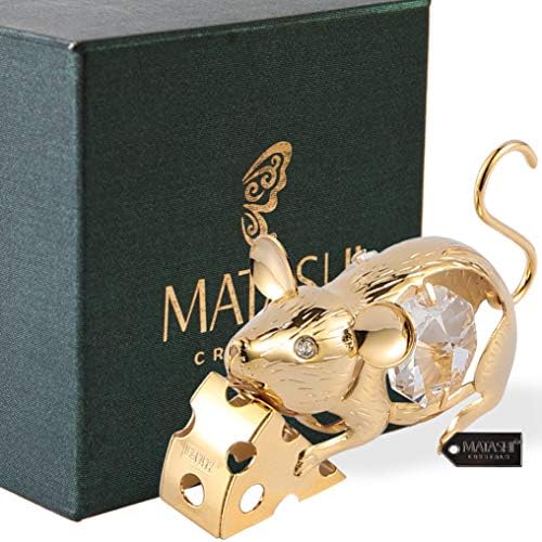 Amazon.com: Matashi 24K Gold Plated Mouse with Cheese Year of The Rat ...