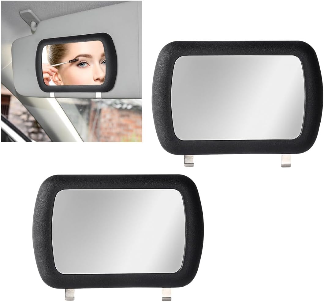 Amazon.com: Yourkar 2PCS Car Sun Visor Vanity Mirror, Clip on Rear View ...