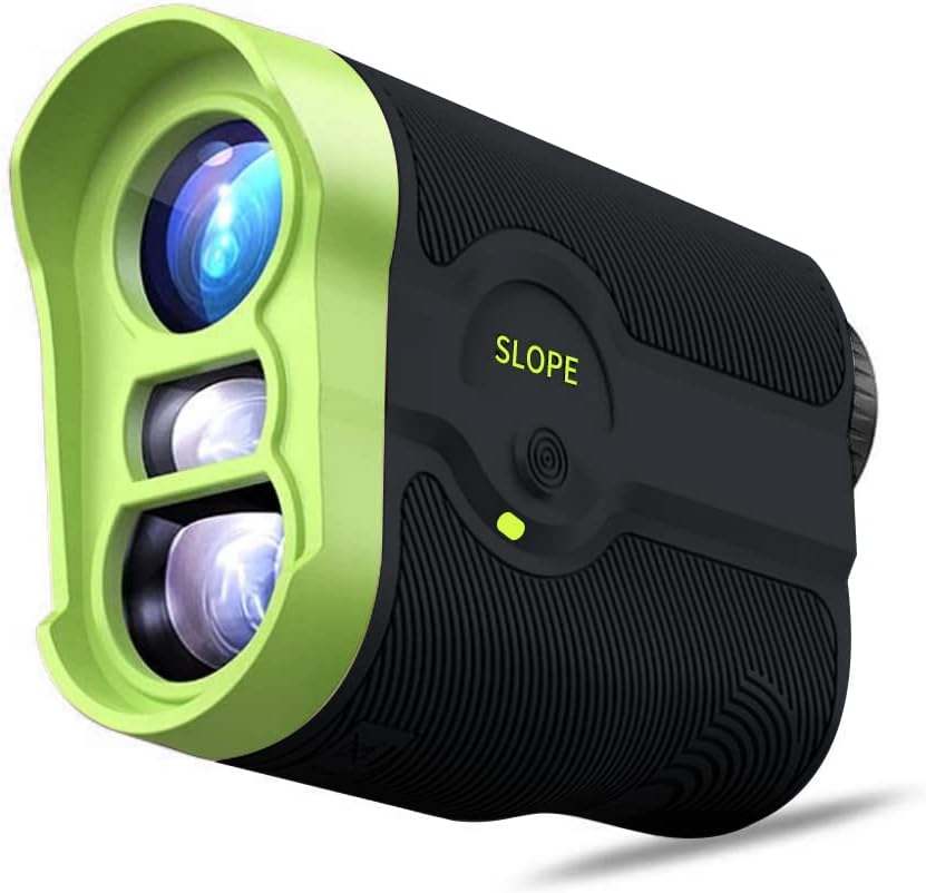 REVASRI Golf Laser Rangefinder with Magnet, Slope Switch (Indicator Light), Flagpole Lock and ...