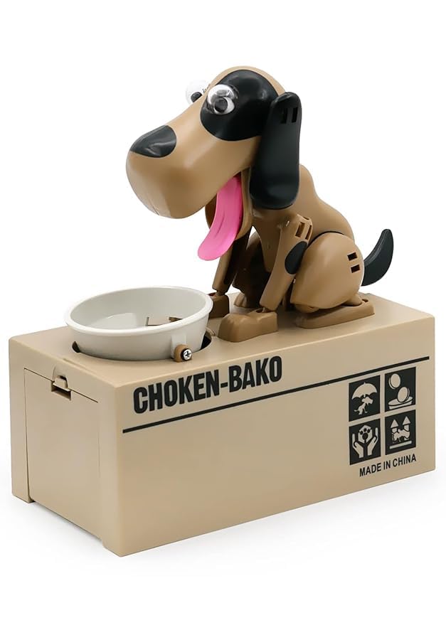 Pmw - My Dog Piggy Bank - Robotic Coin Munching Toy Money Box - Saving ...