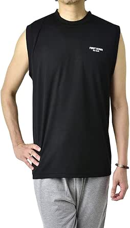 Amazon.co.jp: [ファースト ダウン] the basic ノースリーブ Tシャツ メンズ FIRSTDOWN 吸汗速乾 ドライ タンクトップ M L LL 3L / B2H ...