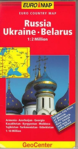Russia Ukraine Belarus Euromap (GeoCenter Euro Map S.) : Amazon.es: Libros