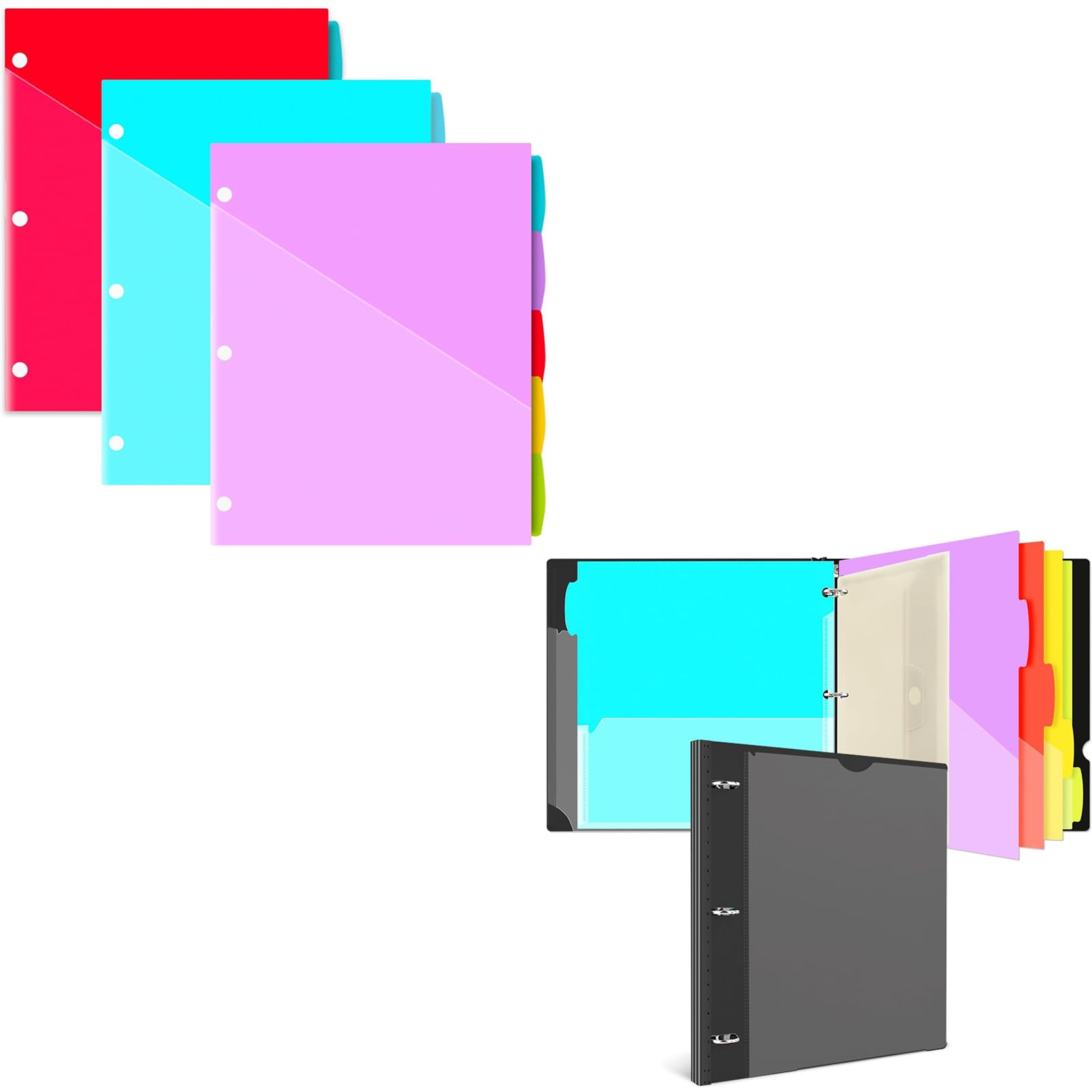 Amazon.com : Telescoping Project Organizer Binder + Binder Divider ...