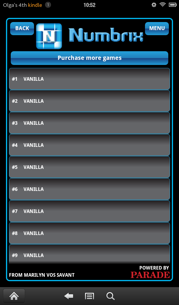 Numbrix - App on Amazon Appstore