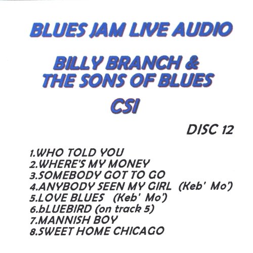 Amazon.com: Blues Jam Live Audio: Billy Branch & The Sons Of Blues ...