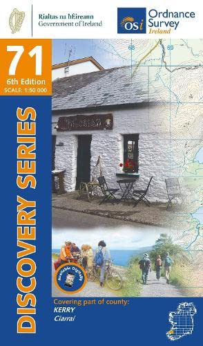County Kerry Map | Ordnance Survey Ireland | OSI Discovery Series 71 ...