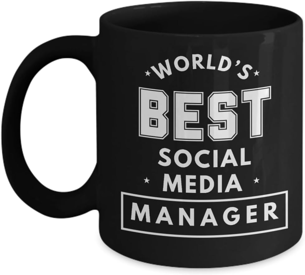 Amazon.com: Social Media Manager Gift Social Media Manager Mug Social ...
