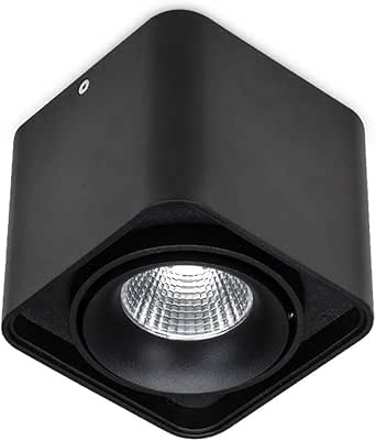 MOTHY Square Ceiling LED Spotlight, 7W Surface Mounted Downlight ...