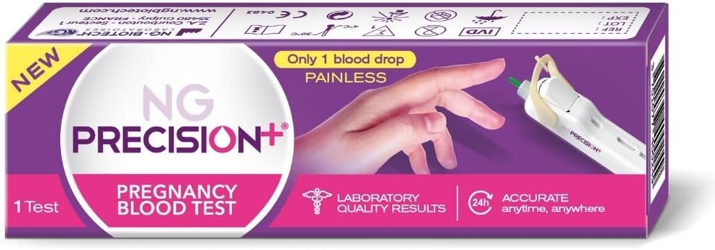 NG PRECISION+ Pregnancy Blood Test | All-in-One Blood Test to Use at ...