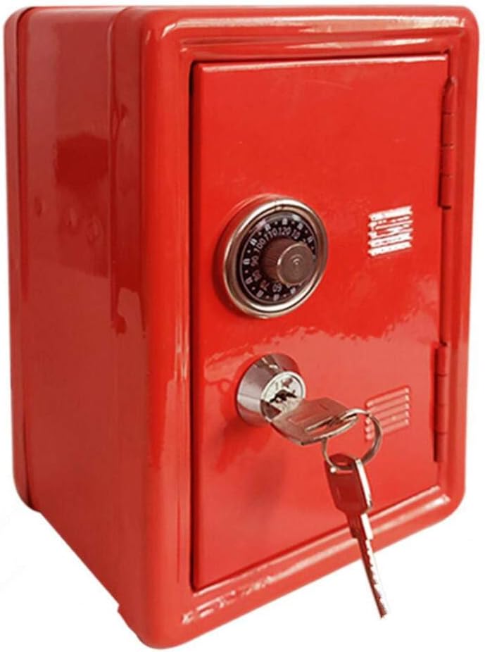 Amazon.com : Mini Metal Safe Box Strongbox Creative Piggy Bank Safe ...