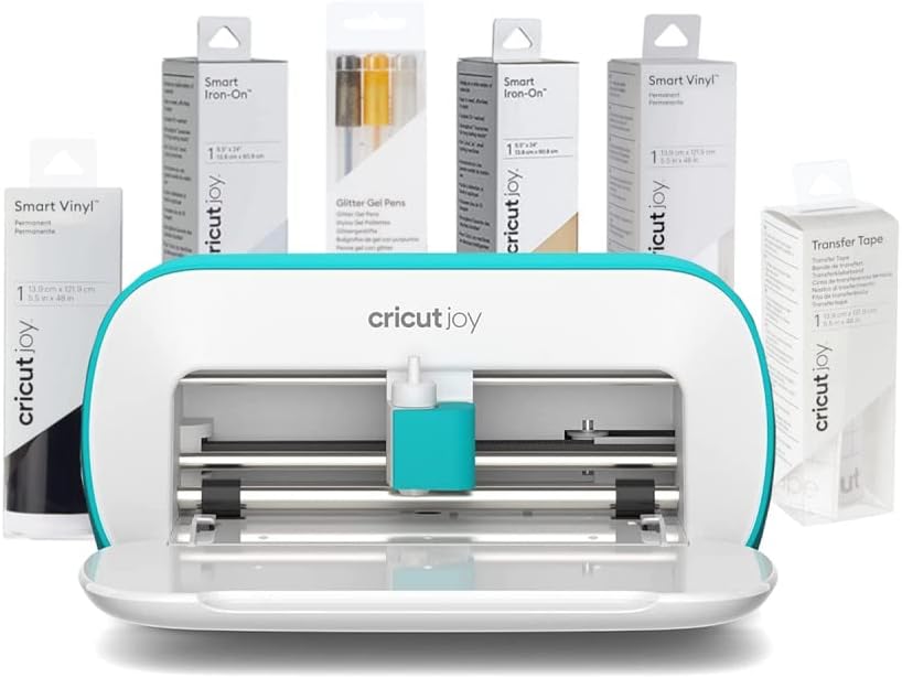 Cricut Joy Compact Die Cut Machine Starter Bundle - White, Gold, Silver ...