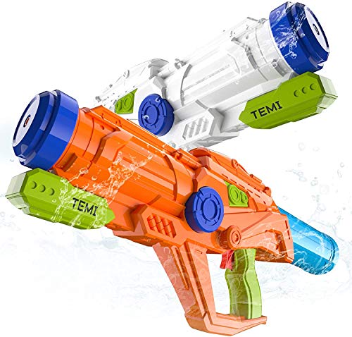 TEMI Water Gun for Kids Super Squirt Gun Water Soaker Blaster - 2 Pack ...