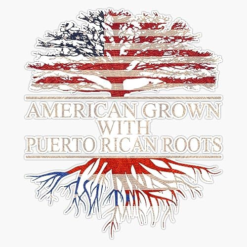 Amazon.com: BZ Trading Puerto Rico Rican Roots Family Immigrant Flag ...