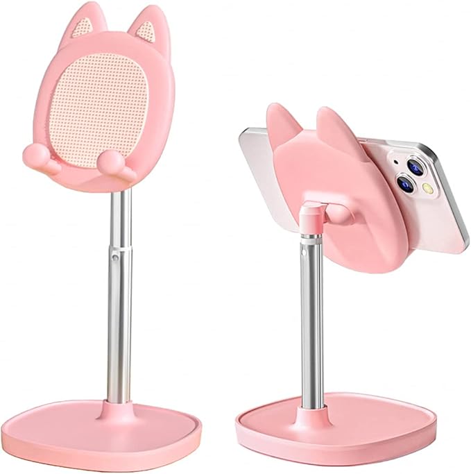 Amazon.com: Hearsky Cute Cat Phone Stand, Cat Head Cell Phone Holder ...