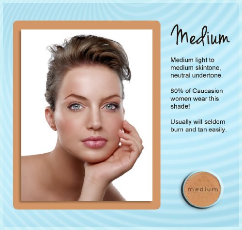 Amazon.com : Original Full Coverage Mineral Foundation - MEDIUM ...