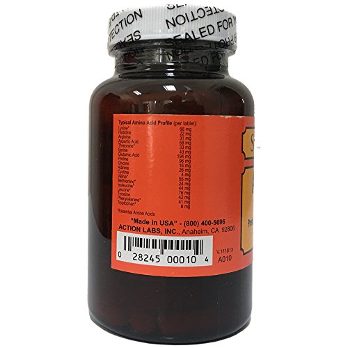 Sentinel Amino 1000 Predigested Amino Acids, Made in USA, 100 Tablets ...