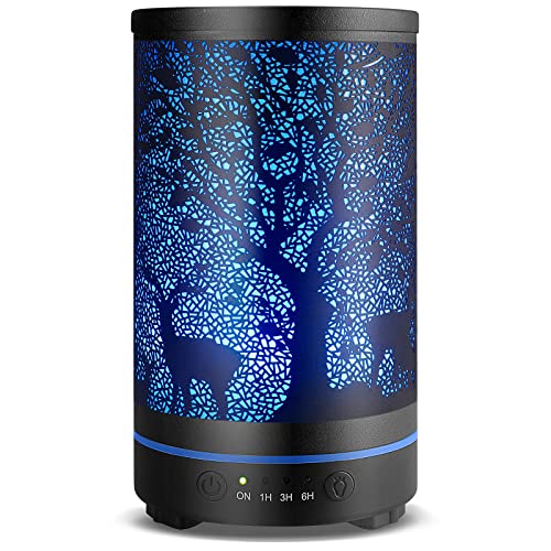 Snapklik.com : INRORANS Aromatherapy Diffuser Deer Pattern Black Metal ...