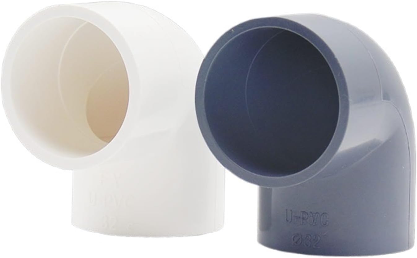 Amazon.co.jp: ホームパーツ PVC コネクタ 90 度 20 25 32 40 50 63 75 90 110、右コーナーベンド給水パイプエルボプラスチックジョイント庭灌漑水道管 ...
