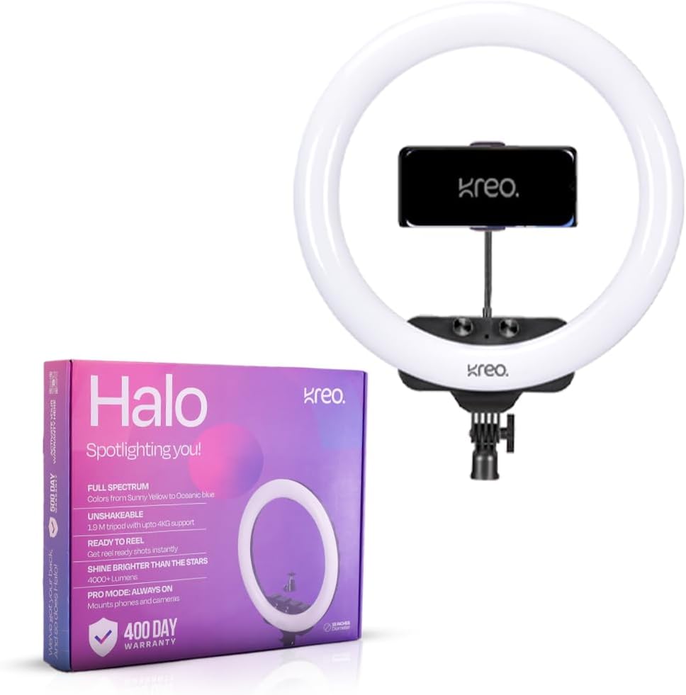 Buy Kreo Ring Light 18" Ring Light for Video Shooting Professional ...