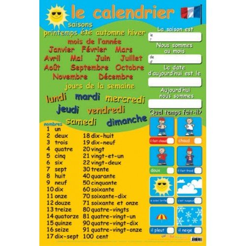 Buy French Calendar Poster Book Online at Low Prices in India | French ...