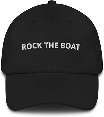 Rock The Boat Dad Hat Cause Chaos Black at Amazon Women’s Clothing store