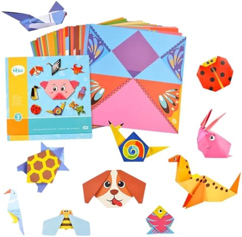 Origami Paper Kit for Kids, 54PCS Sheets Double-Sided Origami Paper ...