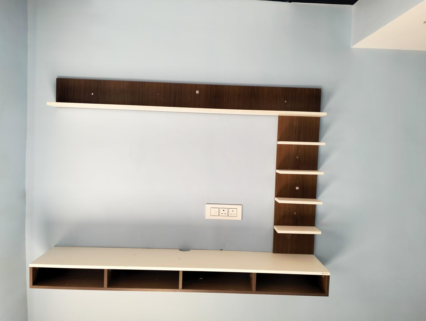 BLUEWUD Primax Plus Large Engineering Wood Wall Mount TV Entertainment ...
