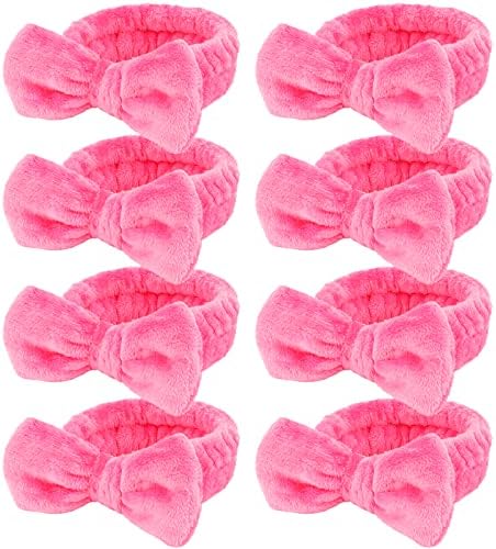 Amazon.com : Ondder Spa Headband for Washing Face 8 Pack Rose Red ...