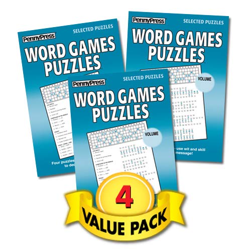 Word Games Puzzles Book / Decode the Message – 4 Pack [Paperback] Penny ...