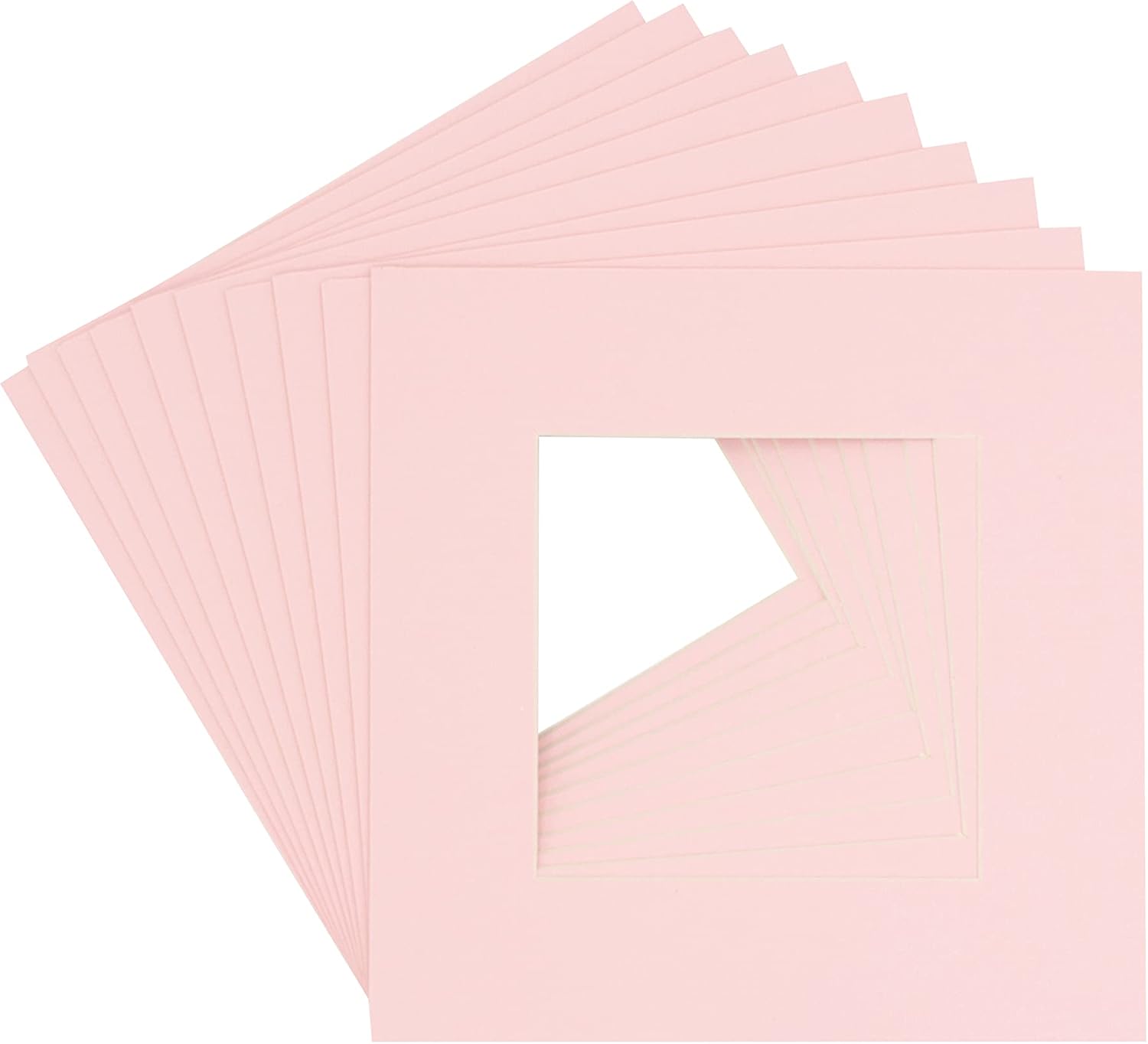 Amazon.com: 8x8 Mat for 12x12 Frame - Precut Mat Board Acid-Free Show ...