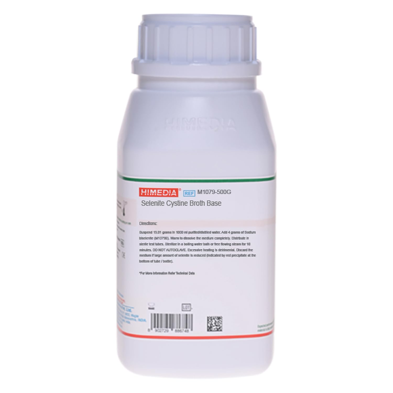 HiMedia M1079-500G Selenite Cystine Broth Base Without Biselenite, 500 ...