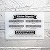 Amazon.com: Acrylic 5x7 Kitchen Etiquette Sign - Sensitive Drain, No ...