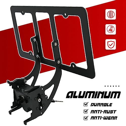 Snapklik.com : PTNHZ Aluminum License Plate Bracket Mount Kit No Drill ...