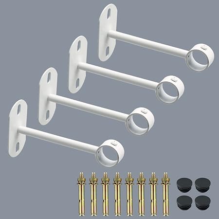 Amazon.com: Antrader Stainless Steel Closet Rod Flange,3/4 Inch Dia. O ...