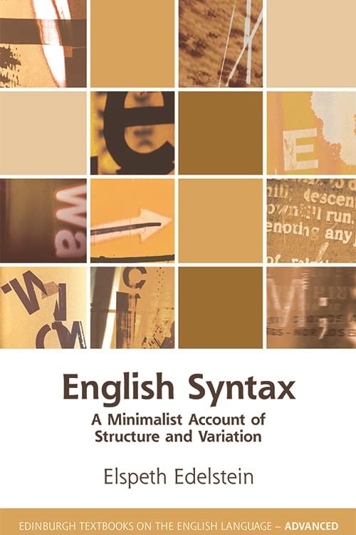 Amazon.com: English Syntax: A Minimalist Approach to Structure and ...