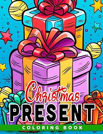 Amazon.com: Christmas Present Coloring Book: Relax And Unwind With This ...